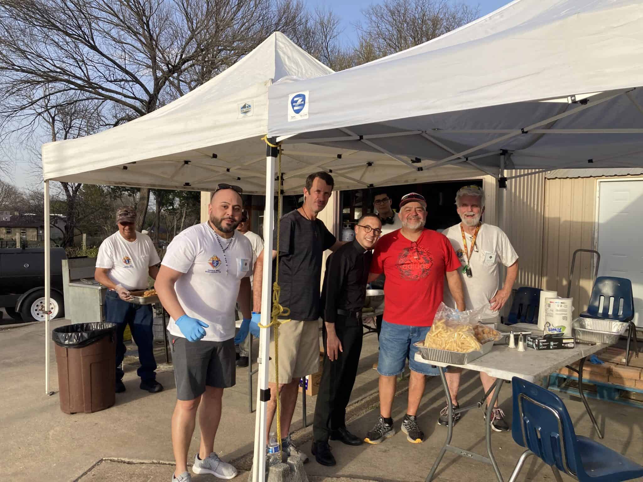 Jorge Echeveste, Joel Lopez, Jeff Traub, Fr. Cristin, Jose Hernandez ...